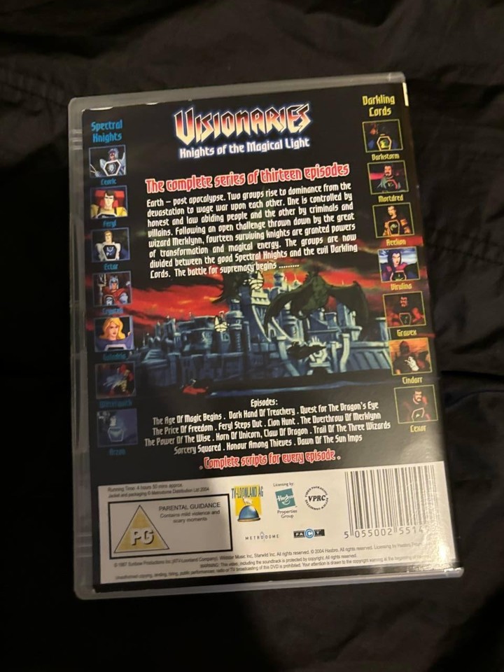 Visionaries (1987) Complete Series DVD 2 Disc Set Animated TV Show 1980 ...