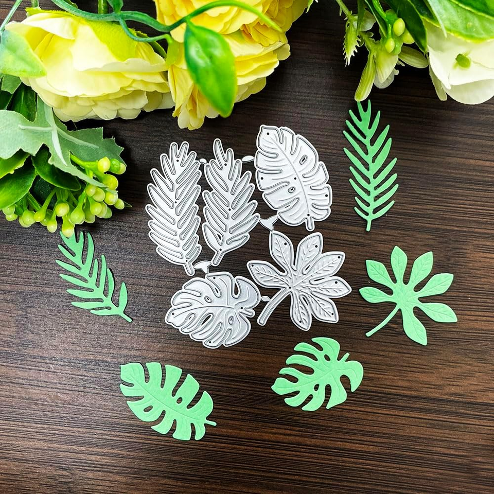 Leaves Metal Die Cuts Set Include 10 Different Patterns Leaf Cutting ...