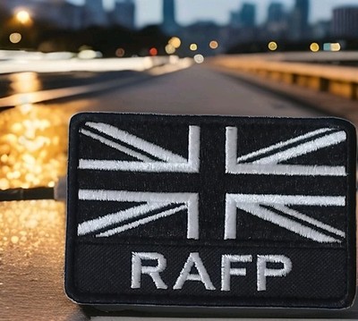 ROYAL AIR FORCE MILITARY POLICE RAFP TAC-VEST UNION FLAG MORALE HOOK ...