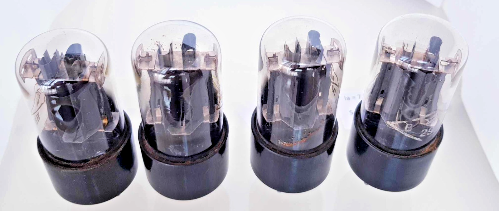 4 x 6N7S FOTON MATCHED QUAD 50s Tubes Soviet Copper Rods Double triode ...