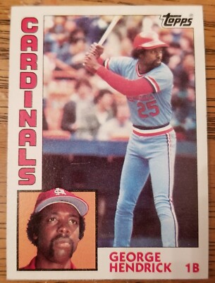 George Hendrick St. Louis Cardinals 1984 Topps Baseball Card #540 MT | eBay