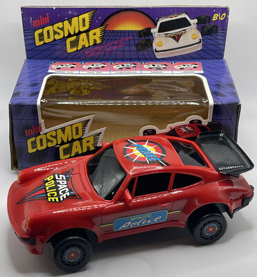 Mini Cosmo Car 7 Electronic Sounds Porsche 911 Red HK-636 Space Police ...