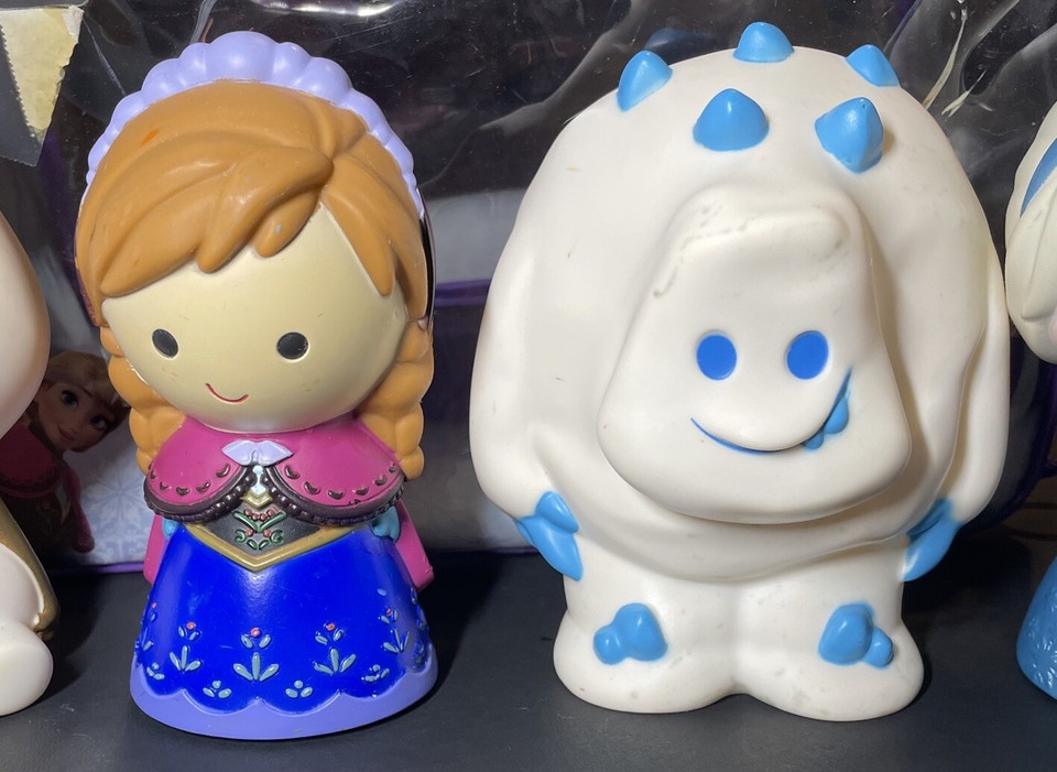 Disney Frozen 6 Piece Bath Toy Set: Elsa, Anna Olaf, Sven, Kristoff ...