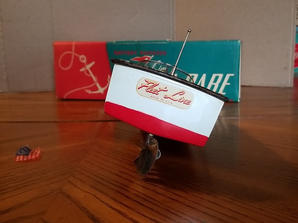 Vintage 1960's The Fleet Line SEA BABE Battery Powered Boat w/Box (L1 ...