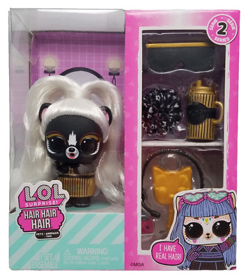 LOL Surprise Hair Hair Hair Pets Series 2 w/White Hair Black Cat, NEW ...