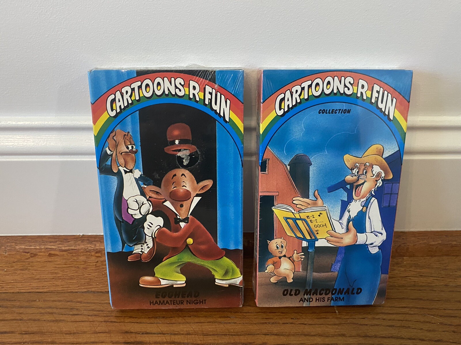 Cartoons R Fun VHS Tape Lot of 2 Egghead & Old MacDonald And His Farm ...