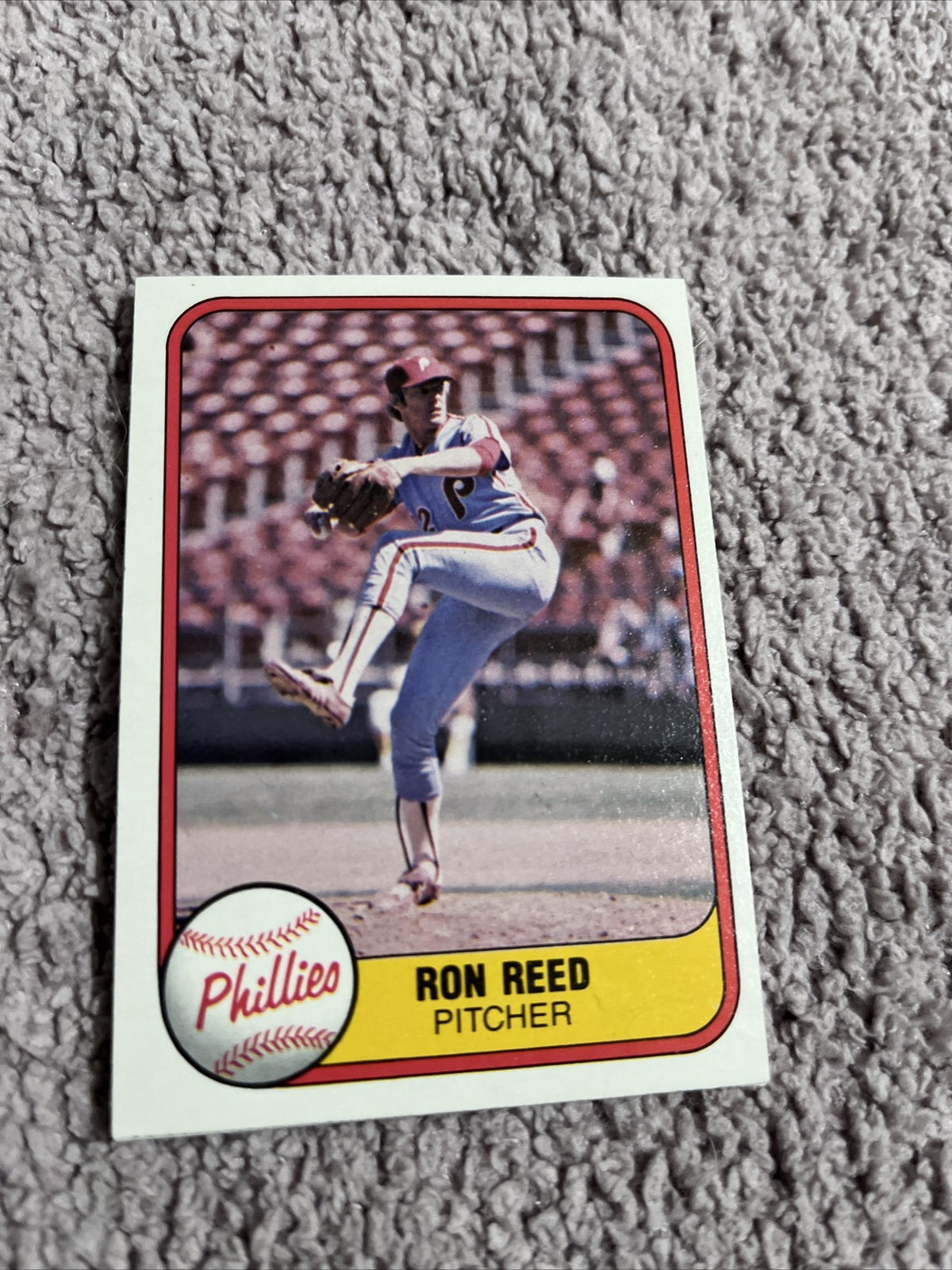 1981 Fleer Ron Reed Philadelphia Phillies #11 | eBay