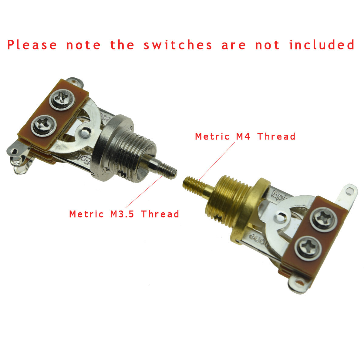 20* Black Metric M3.5/M4 Guitar Toggle Switch Tip Cap for Epiphone Les ...