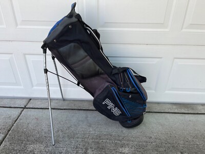 Ping E2 Blue Trim Hoofer 14 Black Golf Cart Carry Stand Bag 14-Way ...