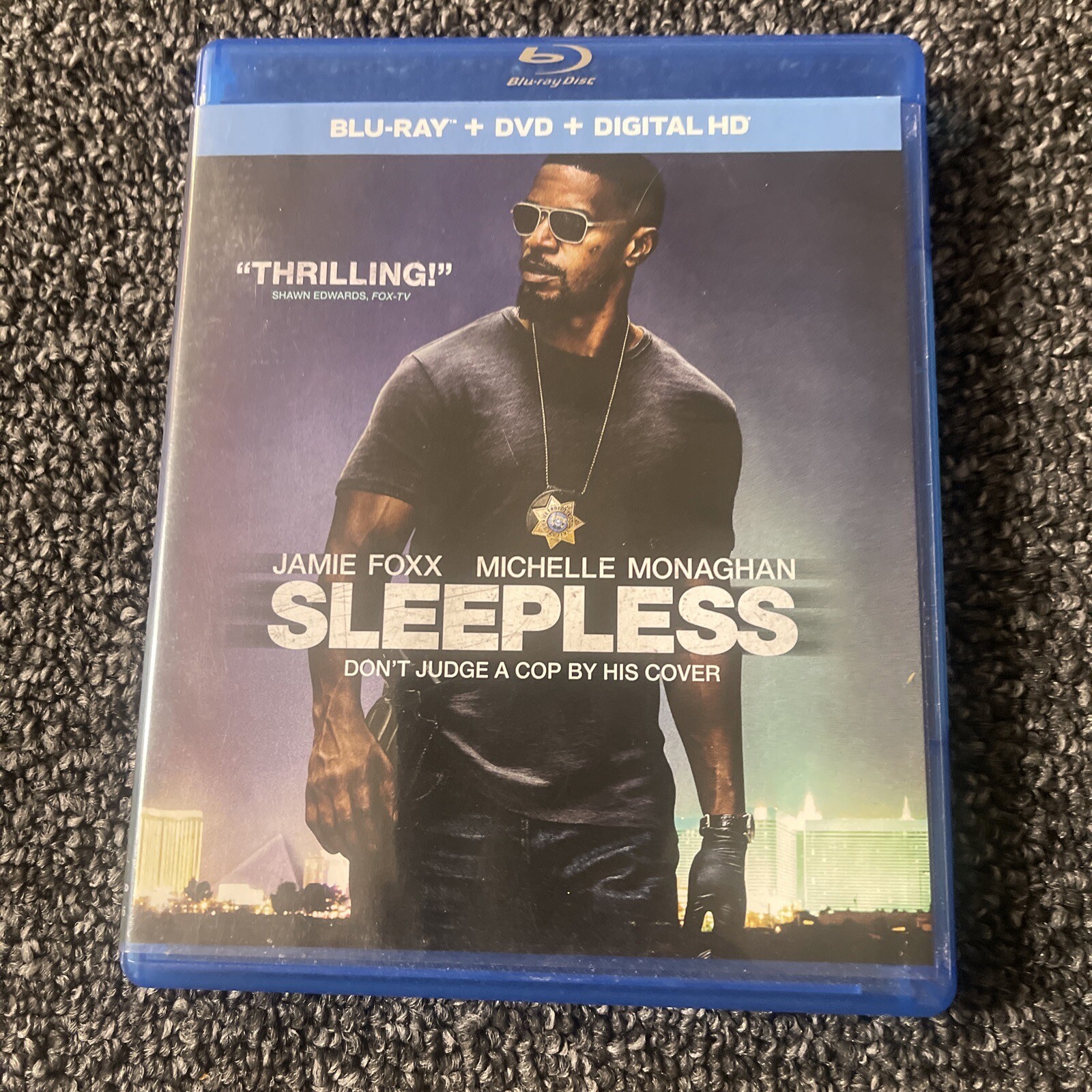 Sleepless Blu-ray & DVD Jamie Foxx Michelle Monaghan Undercover Cop ...