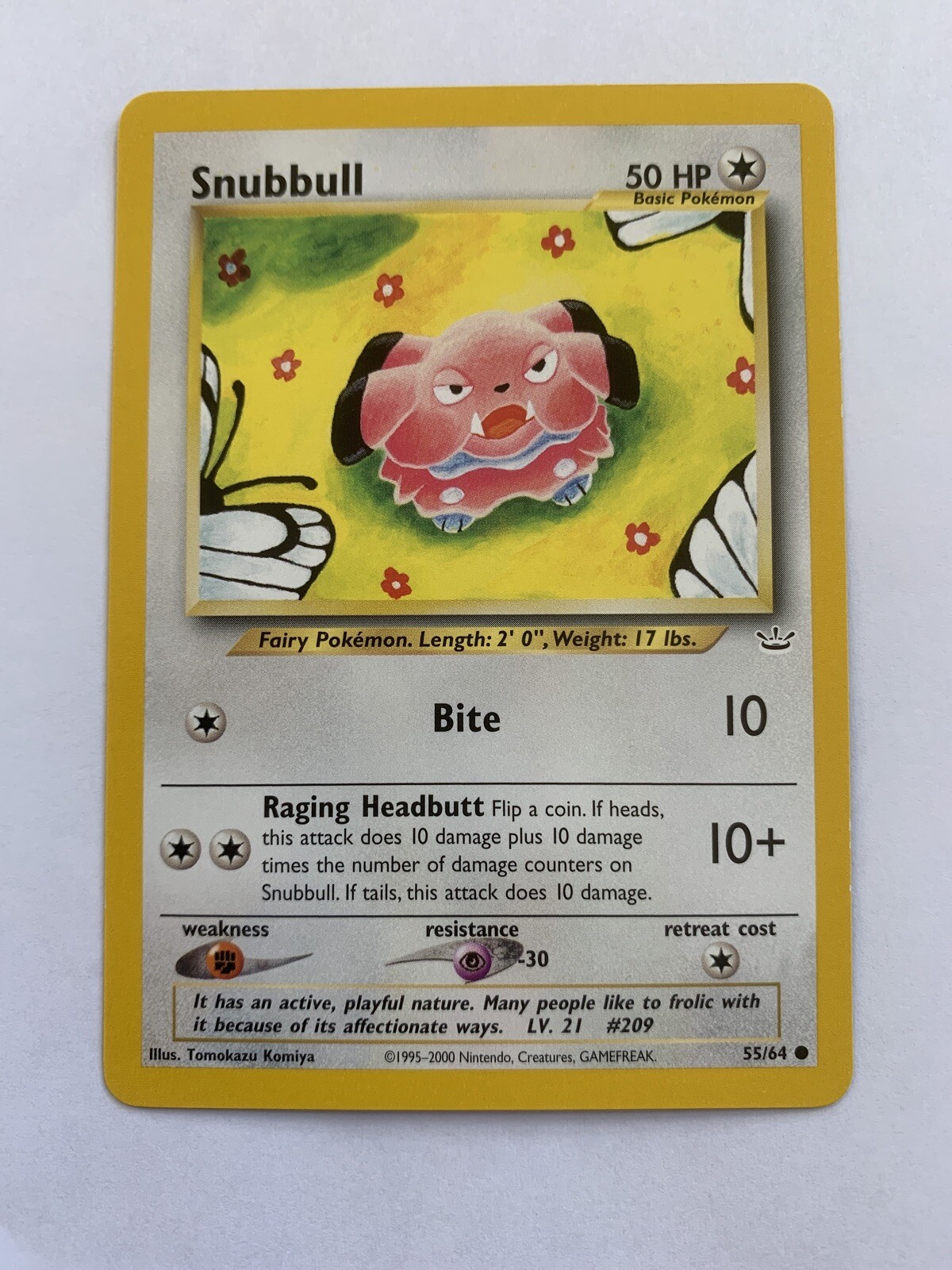 POKEMON Snubbull 55/64 Common Trading Card | eBay