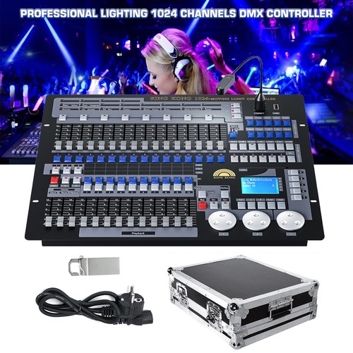 DMX 1024 channels Stage Lighting controller DJ console Equipment With Flightcase | eBay