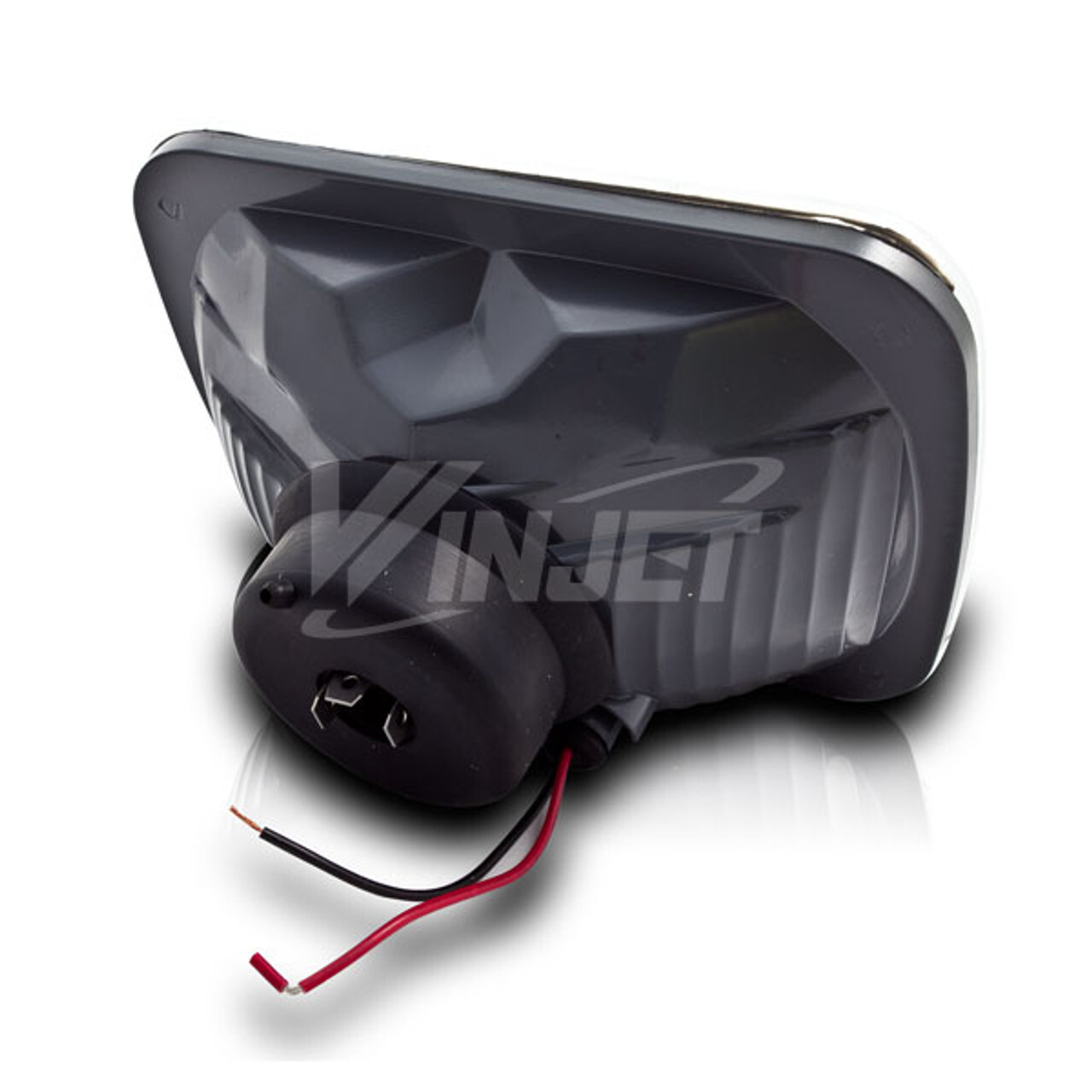 7" Rectangular Conversion HeadLights Clear Glass Lens Headlamp Front ...