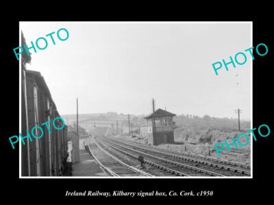 OLD LARGE HISTORIC PHOTO IRELAND RAILWAY KILBARRY SIGNAL BOX Co CORK ...