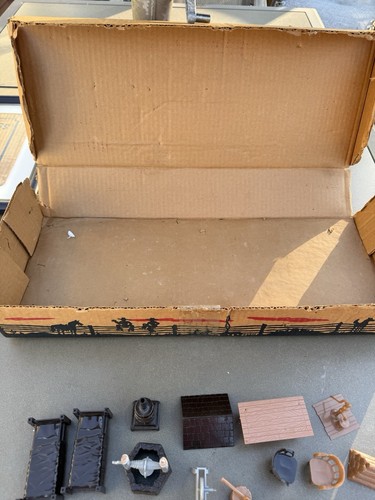 MARX VINTAGE WESTERN RANCH SET IN NICE OB - 1950'S | eBay