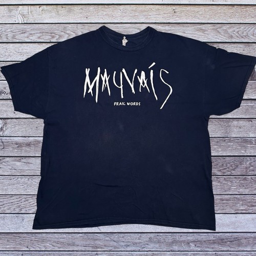 Mauvais Band T-Shirt Frail Words Metalcore Merch Unisex Black Cotton ...