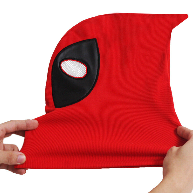 Deadpool Face Mask Cosplay Cloth Head Cover Halloween Party Costume ...