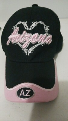 Arizona baseball cap unisex adjustable pink black | eBay