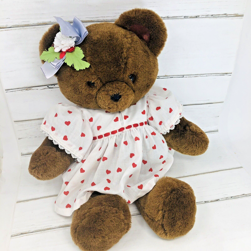 1984 Dakin Bonnie Beth 20" Teddy Bear Stuffed Plush Toy Animal ...
