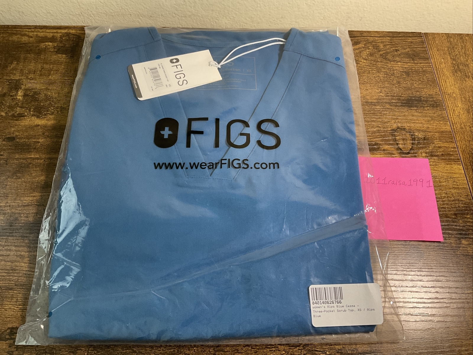 XS Figs Alps Blue Womens Scrub Set Casma Top Kade Cargo Pants Bottoms ...