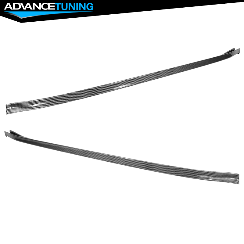 Fits 17-25 Tesla Model 3 Carbon Fiber Print Side Skirt Extension Rocker ...