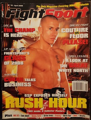 Fight Sport MMA Mixed Martial Arts Magazine April 2008 Georges St ...