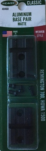 Weaver 48460 2-Piece (Pairs) Top Mount Al. Scope Base - Matte ...