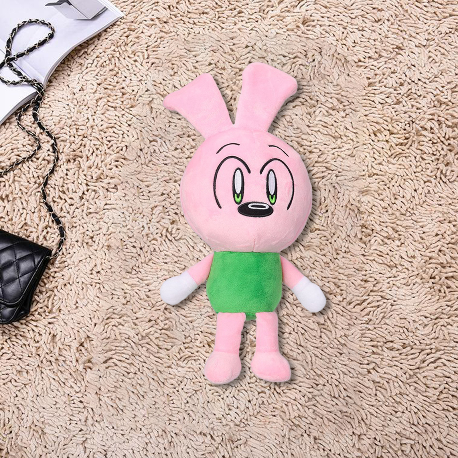 Pink Riggy Rabbit Monkey Plush Toy Ornament Stuffed Toy Gift & | eBay
