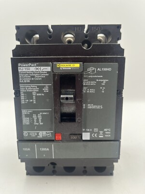 🔴 Square D - HJL36100 - 100A, 3 Pole Powerpact H Circuit Breaker | eBay