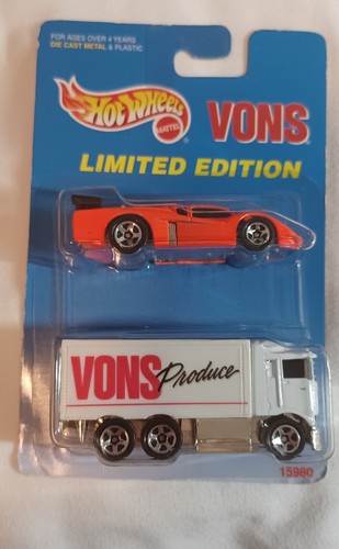 Hot Wheels 1996 Limited Edition Vons Hiway Hauler & Race Car 15980 MIP ...