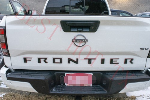 Black Red Raised Tailgate Letters for 2022 Nissan Frontier Plastic ...