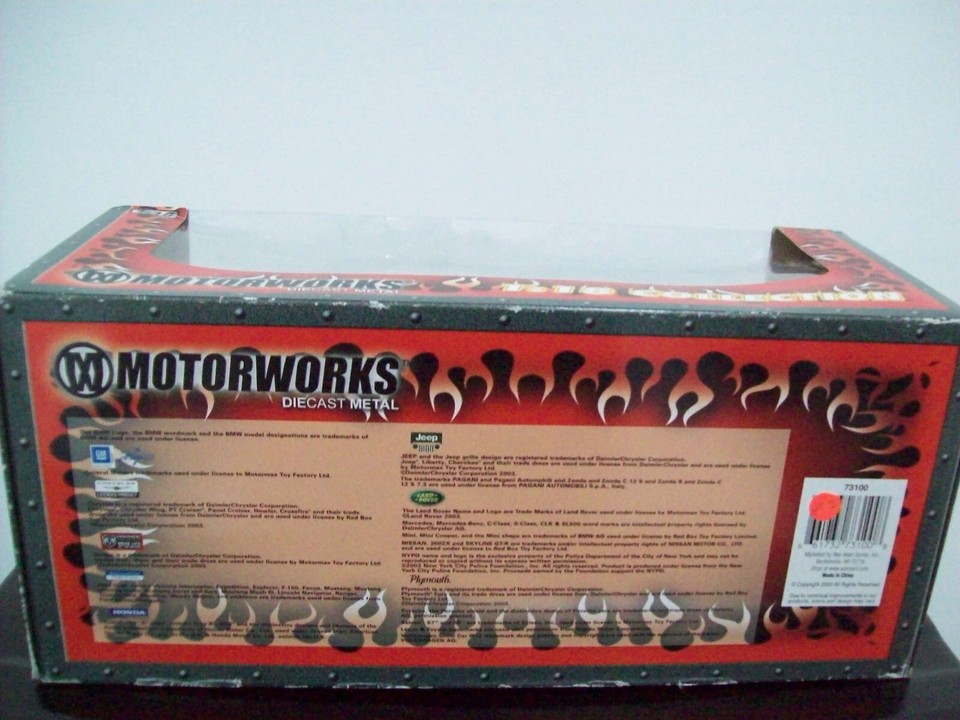 MotorWorks Chrysler Howler Concept Orange Prowler 1:18 Scale Diecast ...