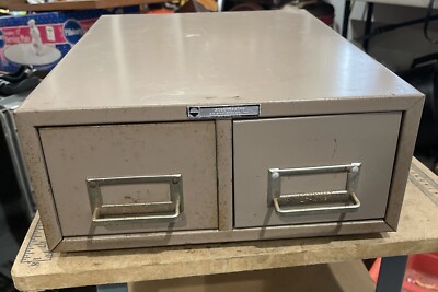Vintage Steelmaster Metal 2-Drawer 3x5 Card File Cabinet, Stackable | eBay