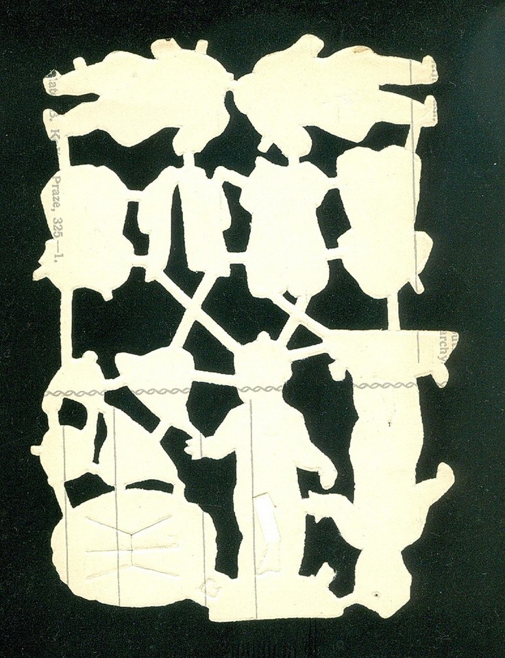 Charming Miniature 2" Boy Toddler Paper Doll Scrap Sheet Czechoslovakia ...