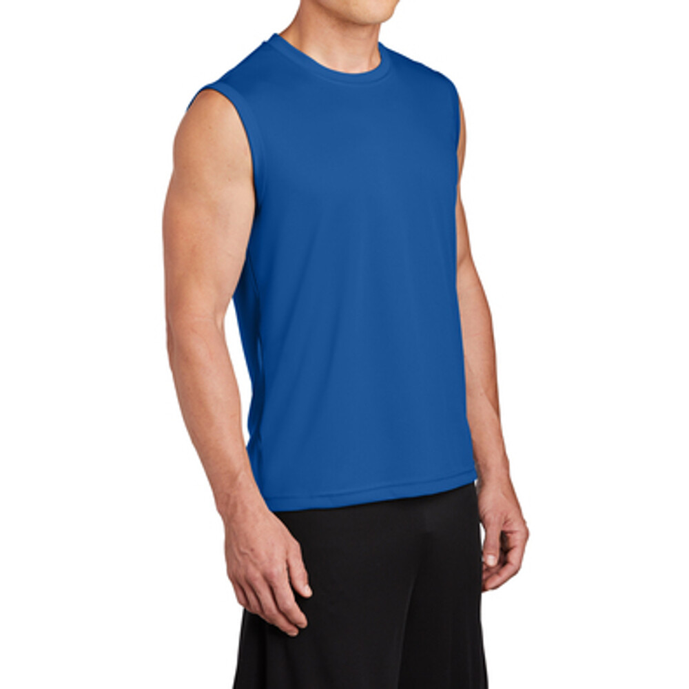 Sport-Tek ST352 Men's SLEEVELESS MUSCLE T-SHIRT PosiCharge Competitor ...