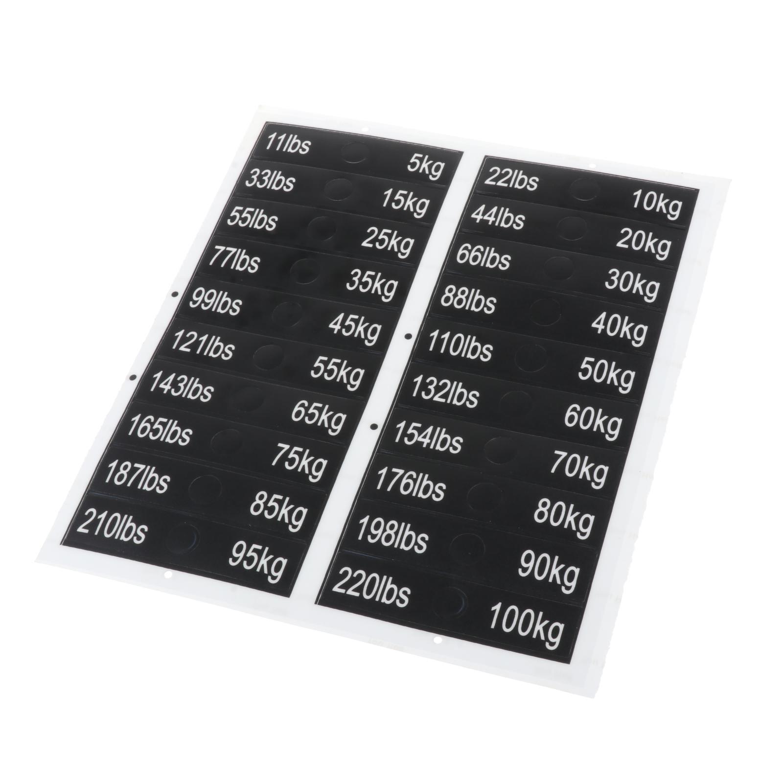 Weight Stack Labels Self Adhesive Number Stickers for Weight Lifting ...