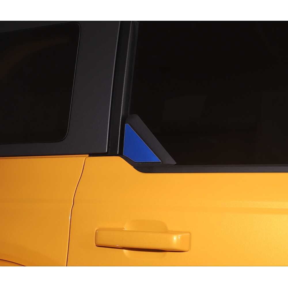 For Ford Bronco 2021-2023 Steel Blue Rear C-pillar Window Triangle ...