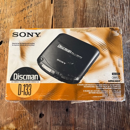 ORIGINAL BOX for SONY Discman D-133 MEGA BASS CD Player, *BOX ONLY* | eBay