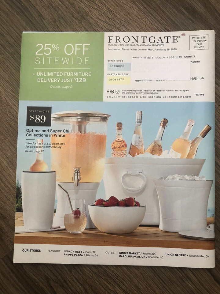 FRONTGATE SUMMER 2020 HOME DECOR INDOOR OUTDOOR FURNITURE CATALOG ...