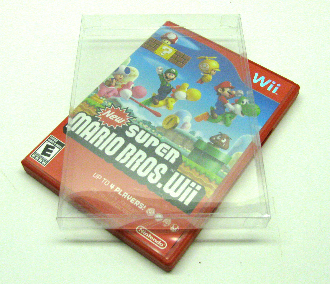 5X NINTENDO Wii CIB GAME - CLEAR PLASTIC PROTECTIVE BOX PROTECTORS ...