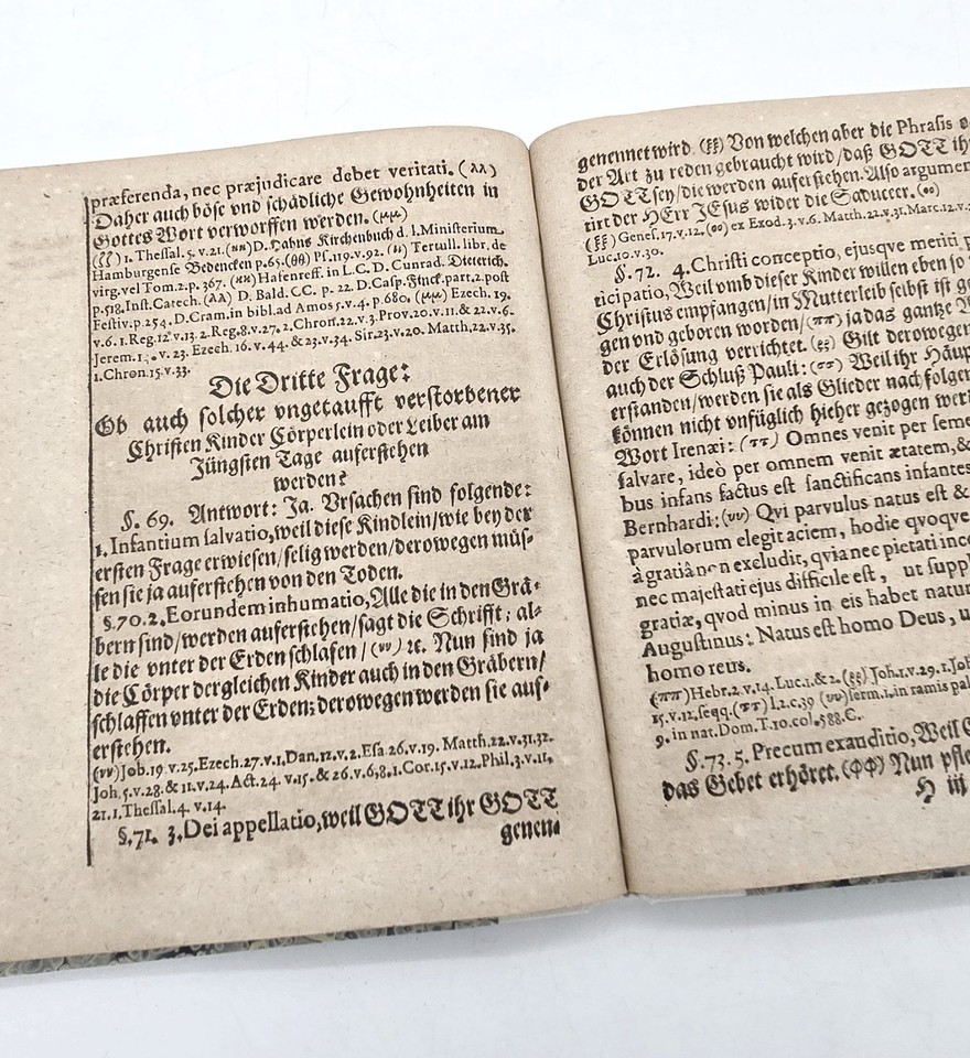 1645 – Seld: Von ungetauften Kindern Bericht | eBay