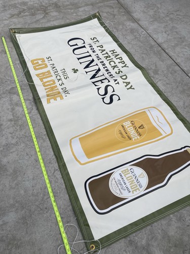 🔥 Guinness Blonde St Patrick’s Day Irish Vinyl Beer Party Banner Sign ...