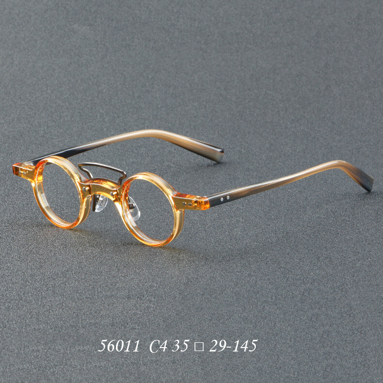 Small Round Reading Glasses Unisex Readers Japanese Acetate Retro ...