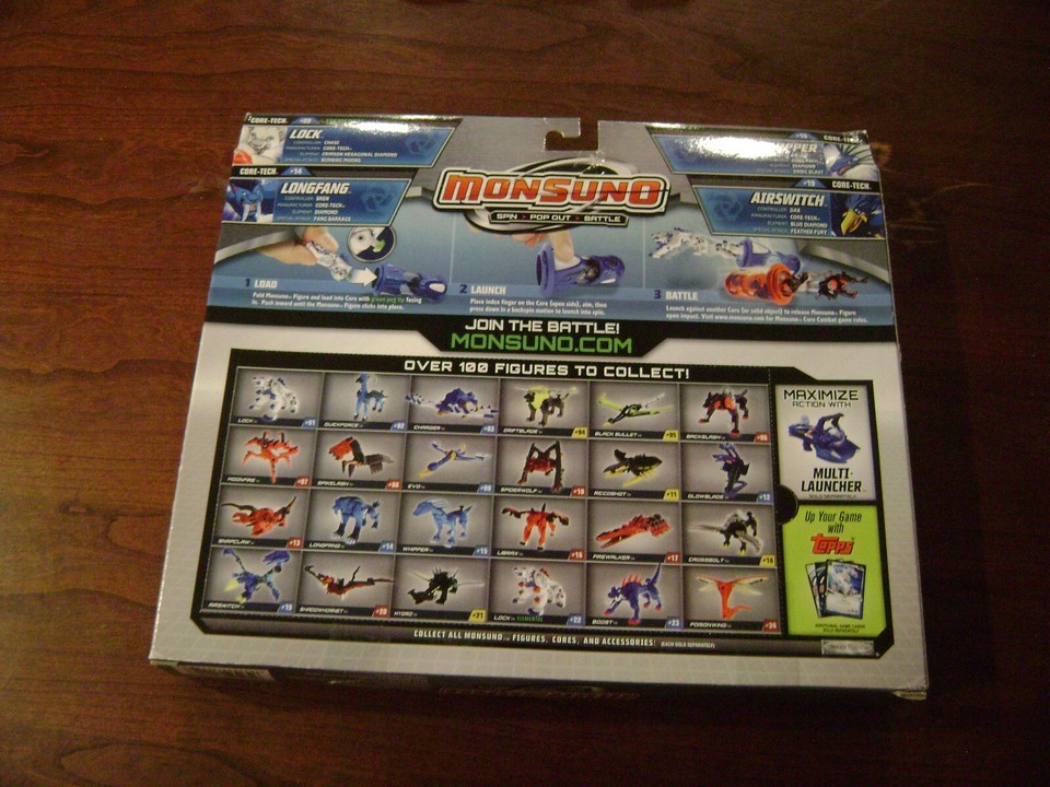 Monsuno Combat 4-Pack figures Lock Longfang Whipper Airswitch Rare ...