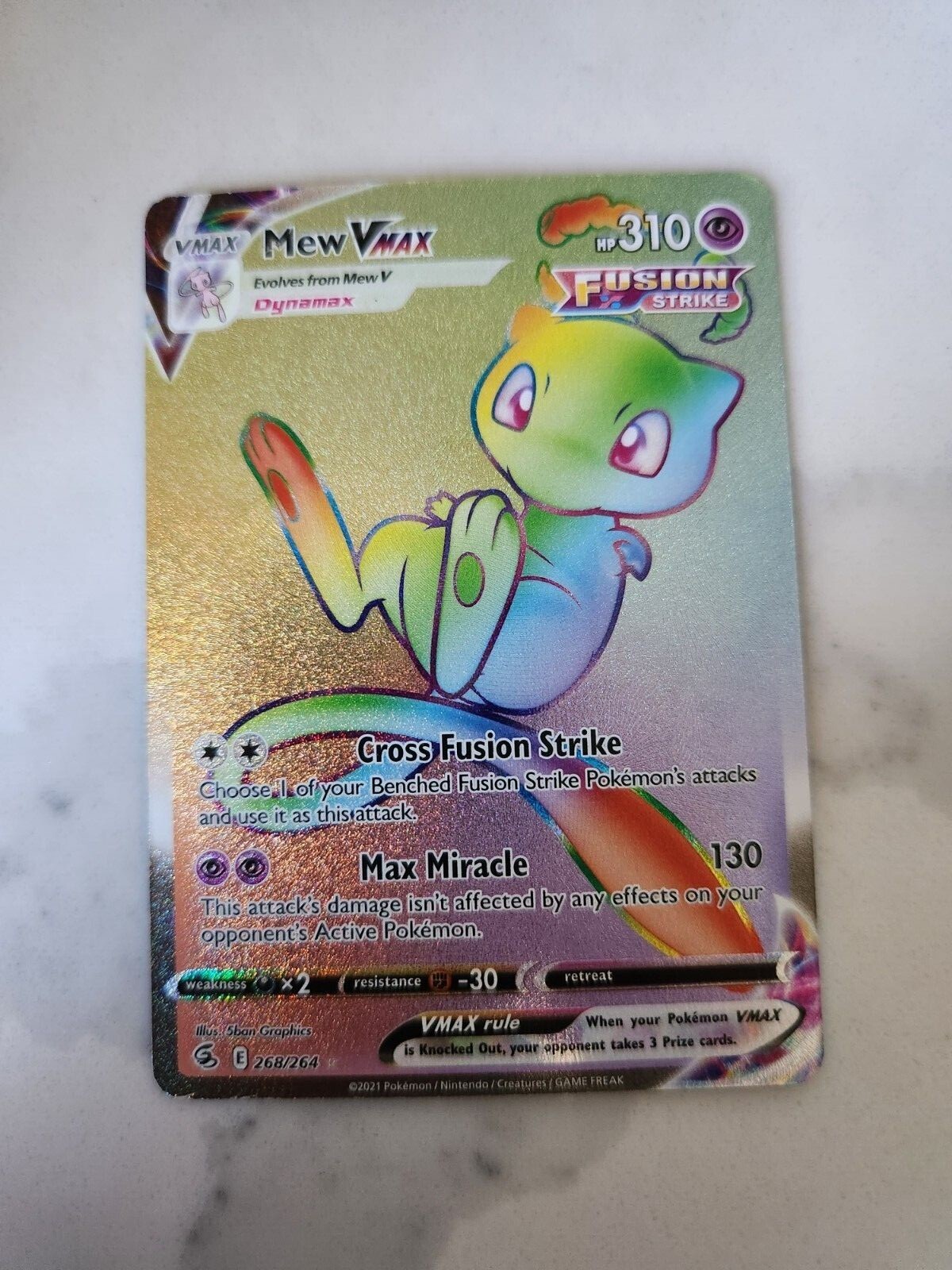 mew vmax fusion strike fullart secret rare rainbow rare | eBay