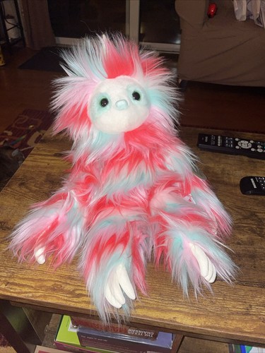 Aurora Skyler Sloth Pink Green Horn Plush Stuffed Animal Toy | eBay