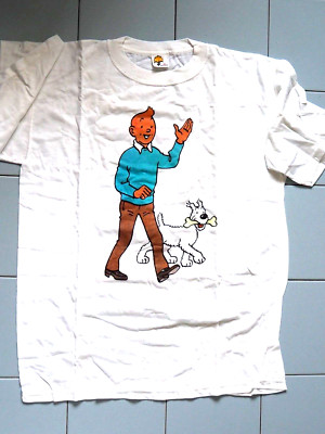 TINTIN TEE SHIRT XL 100% COTON. HERGE | eBay