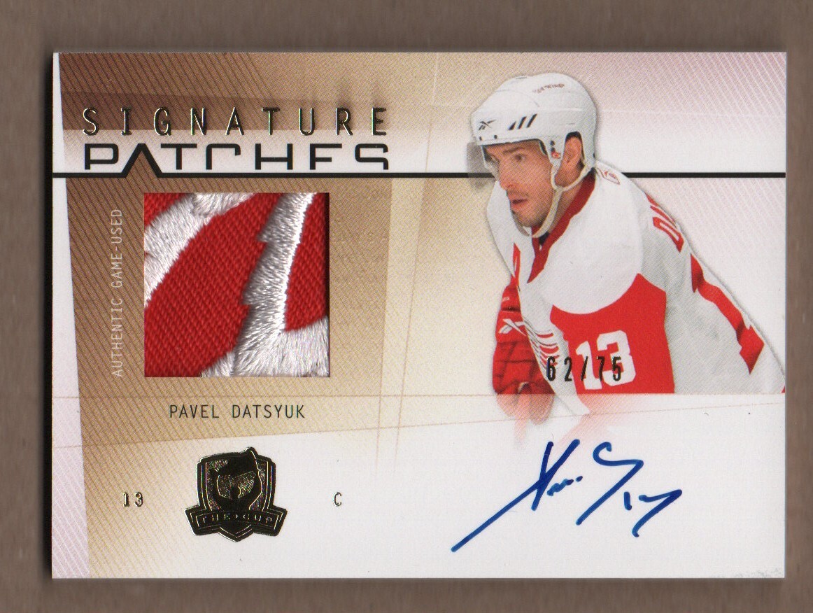 2009-10 UD THE CUP SIGNATURE PATCHES, **PAVEL DATSYUK**, 62/75. | eBay