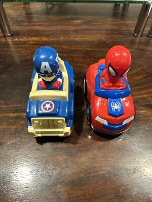 2016 Happy Kid Toy Group Marvel Push Down Cars Spider Man Captain ...