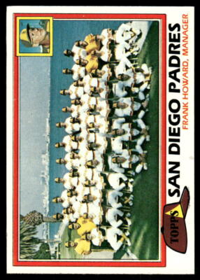 1981 Topps #685 San Diego Padres / Frank Howard San Diego Padres ...